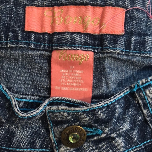 BONGO | Bottoms | Bongo Flower Jean Bermuda Shorts Sz | Poshmark